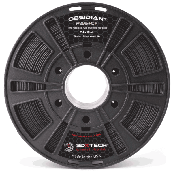 Filament 3DXTECH Obsidian PA6 + CF 1,75 mm 2 kg noir | ICONIC