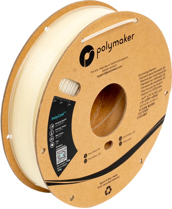 Filament PolyMaker PolyCast Natural 750 g | ICONIC